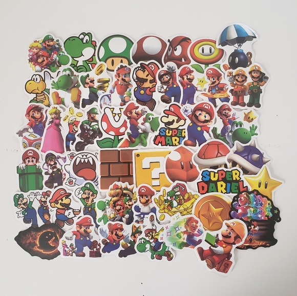 Accessories | 315 5pcs Super Mario Stickers | Poshmark
